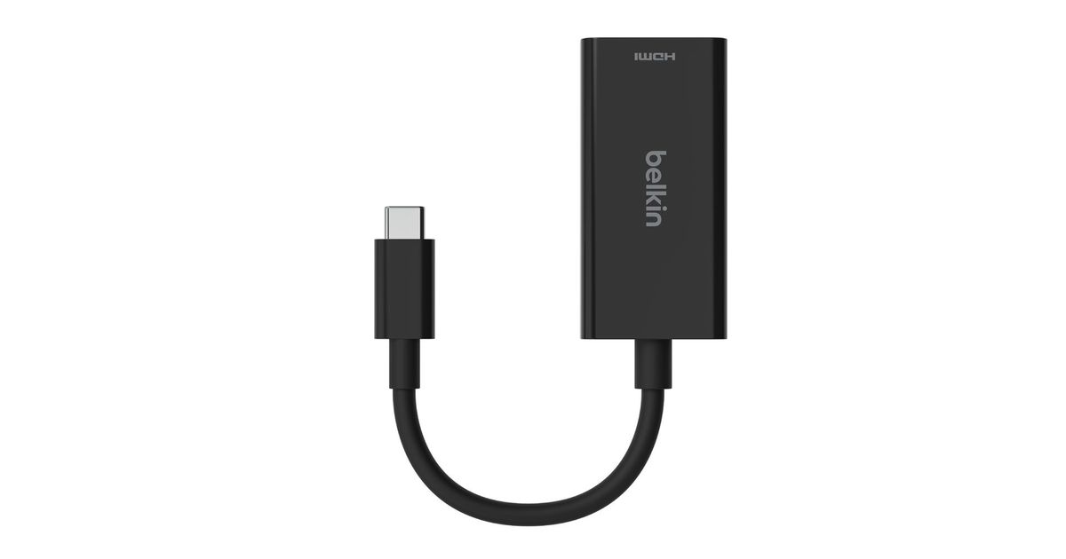 Belkin Connect USB-C to HDMI 2.1 Adapter (8K, 4K, HDR compatible ...
